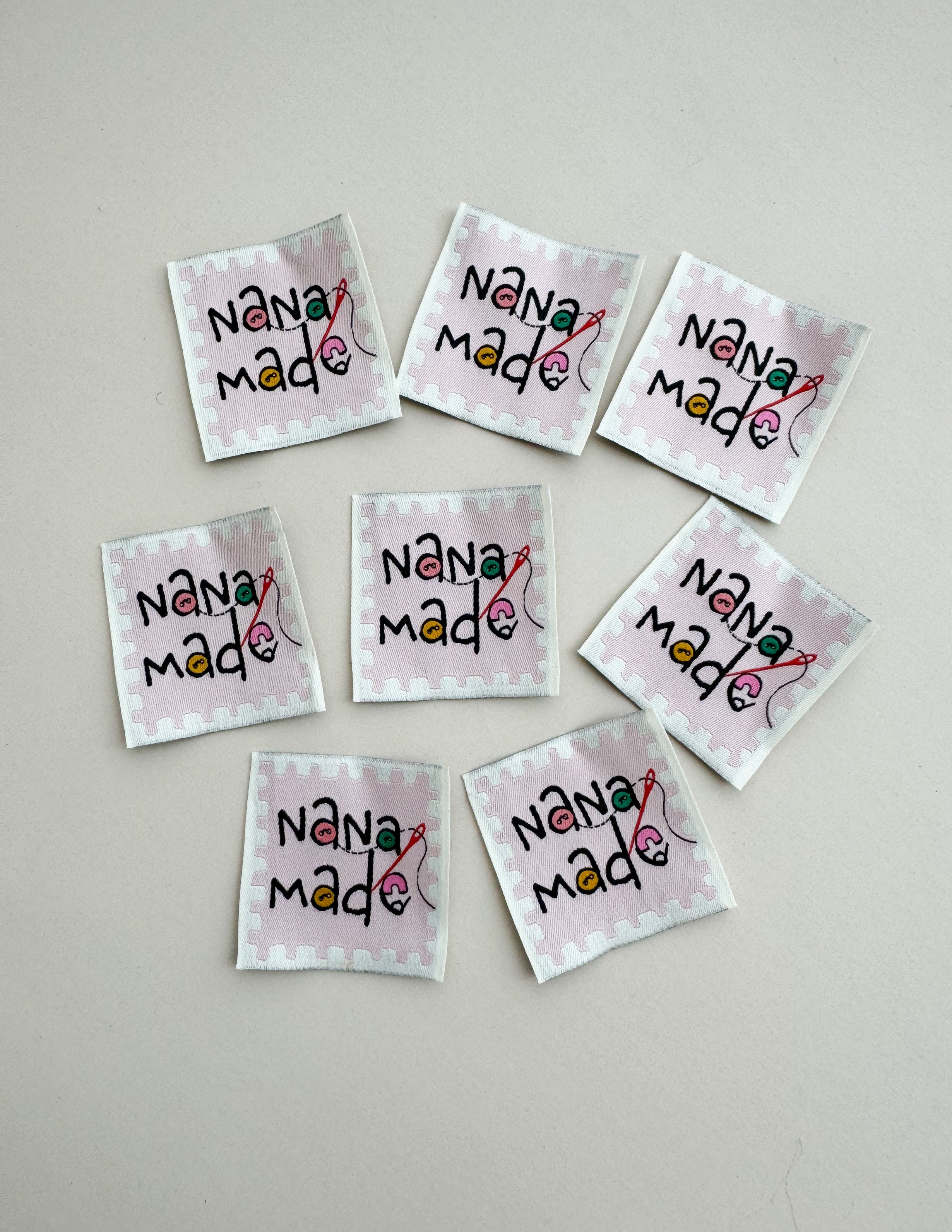 Nana Made Woven Labels – Sewing Illustration