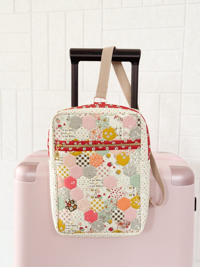 BloomBerry Hexagon Panel Yardage – Sewing Illustration