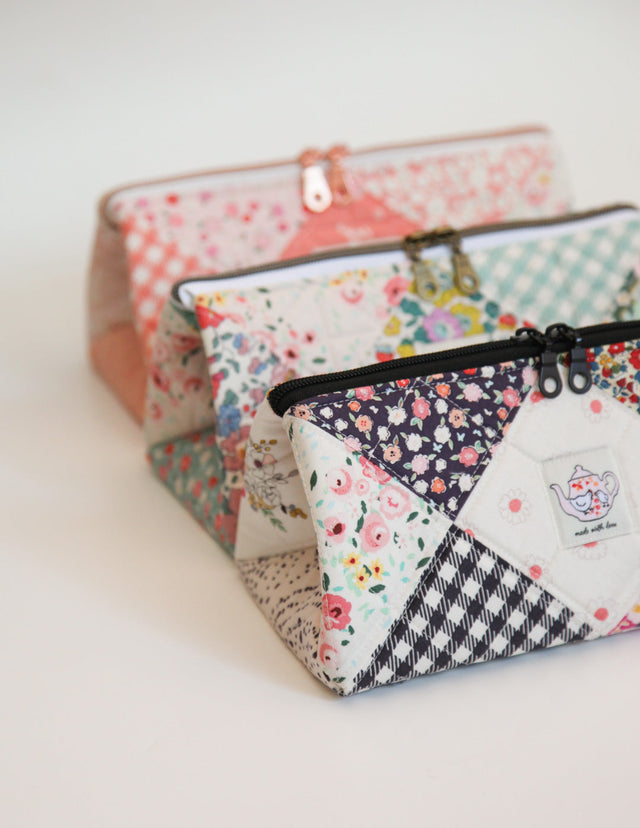 Box It Up Pouch Paper Pattern – Sewing Illustration