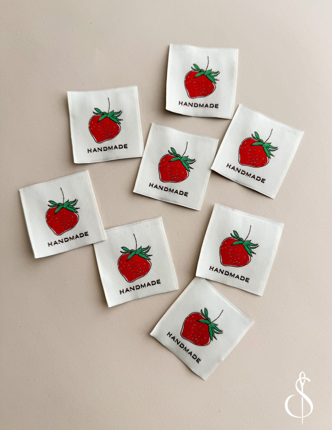 Red Strawberry Labels – Sewing Illustration