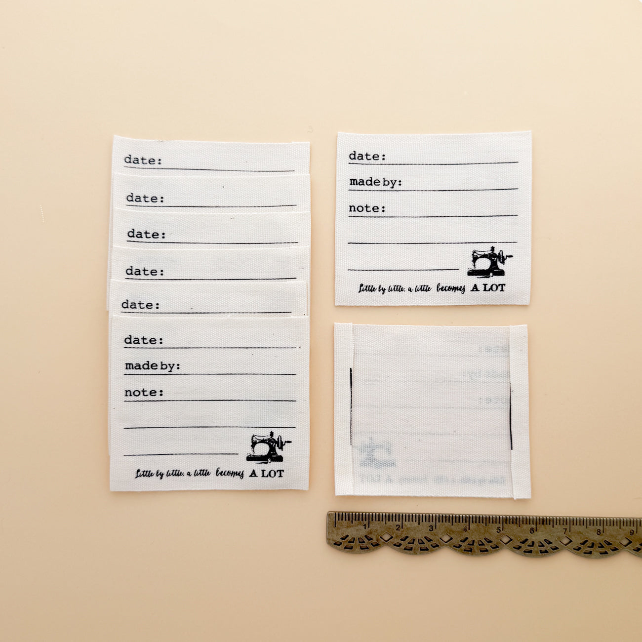 Note Cotton Labels – Sewing Illustration