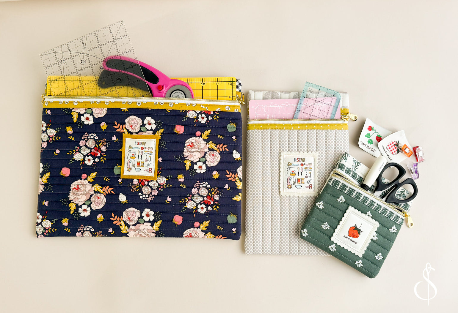 Sew Good Pouches PDF Download Pattern – Sewing Illustration