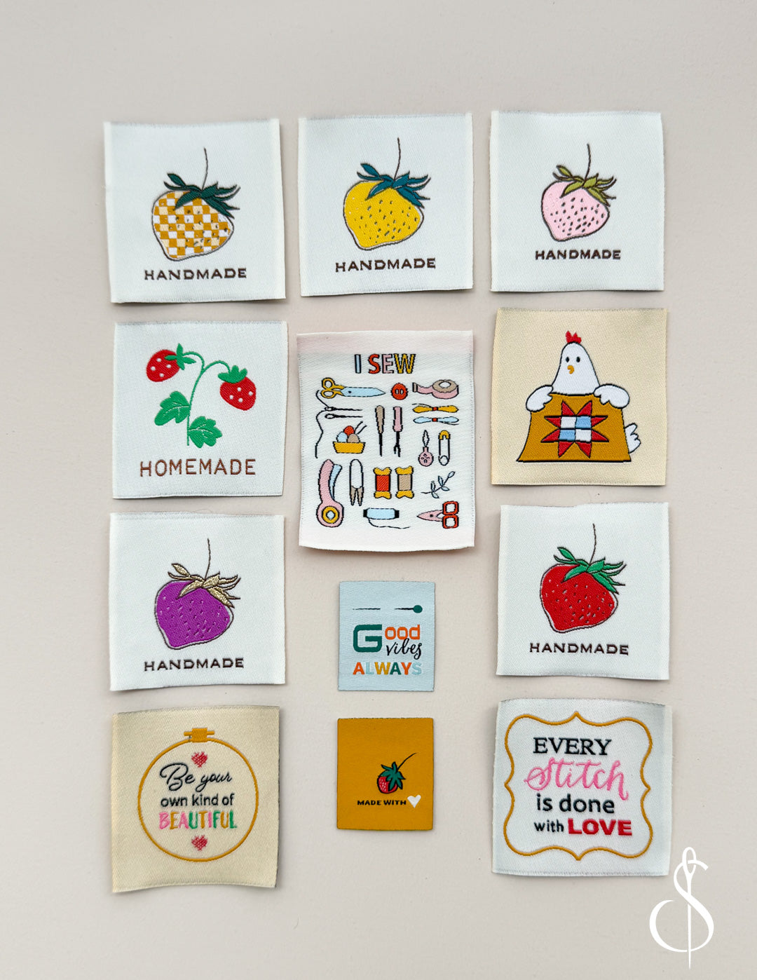 Woven Label – Sewing Illustration