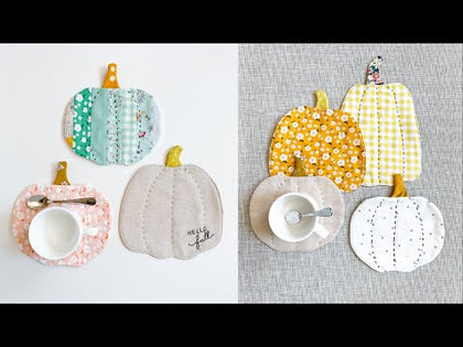 Pumpkin Coasters PDF Download Pattern – Sewing Illustration