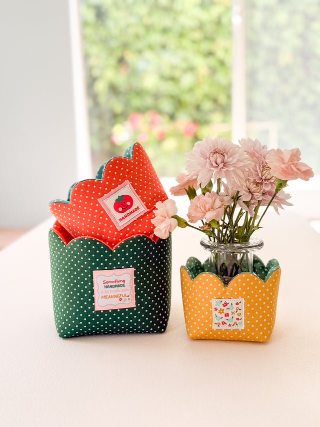 Scalloped Basket Trio PDF Download Pattern – Sewing Illustration