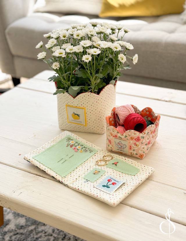 Scalloped Basket Trio PDF Download Pattern – Sewing Illustration