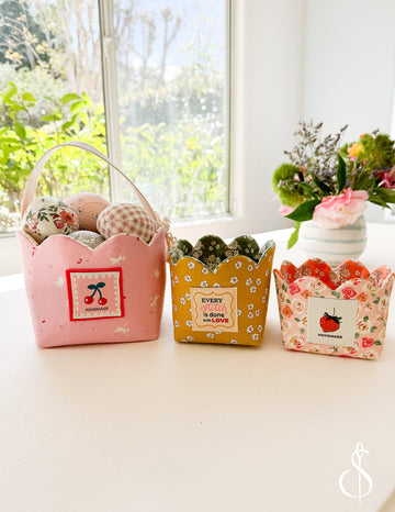 Scalloped Basket Trio PDF Download Pattern – Sewing Illustration