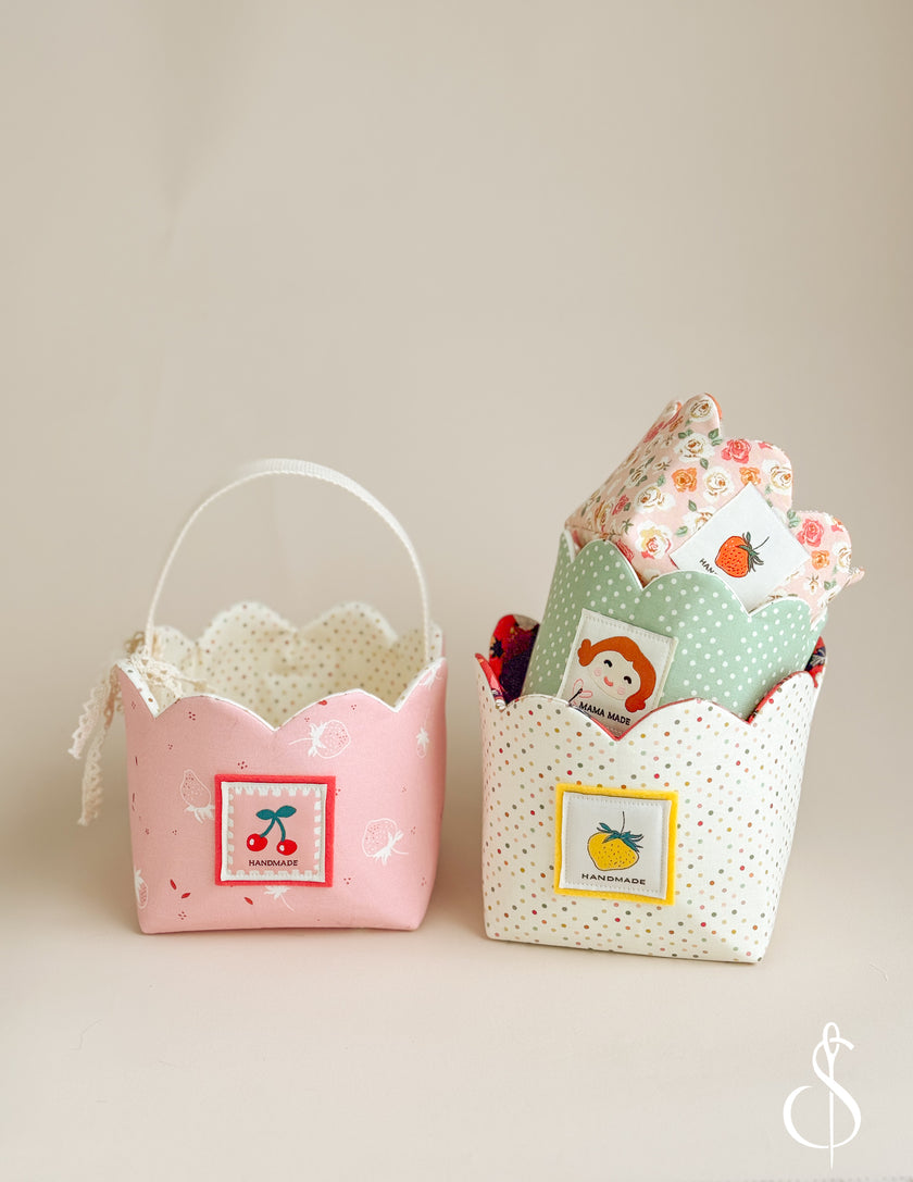 Scalloped Basket Trio PDF Download Pattern – Sewing Illustration
