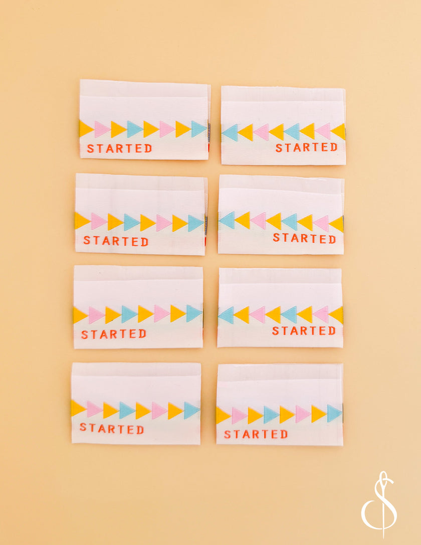 Started Woven Labels – Sewing Illustration