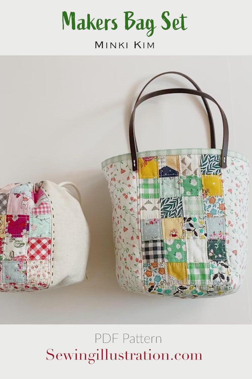 Makers Bag Set PDF Download Pattern – Sewing Illustration