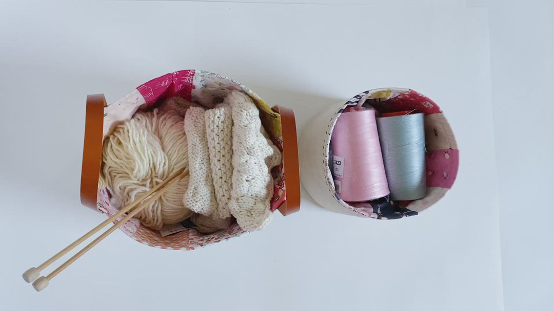 Patchwork String Round Bag PDF Download Pattern – Sewing Illustration