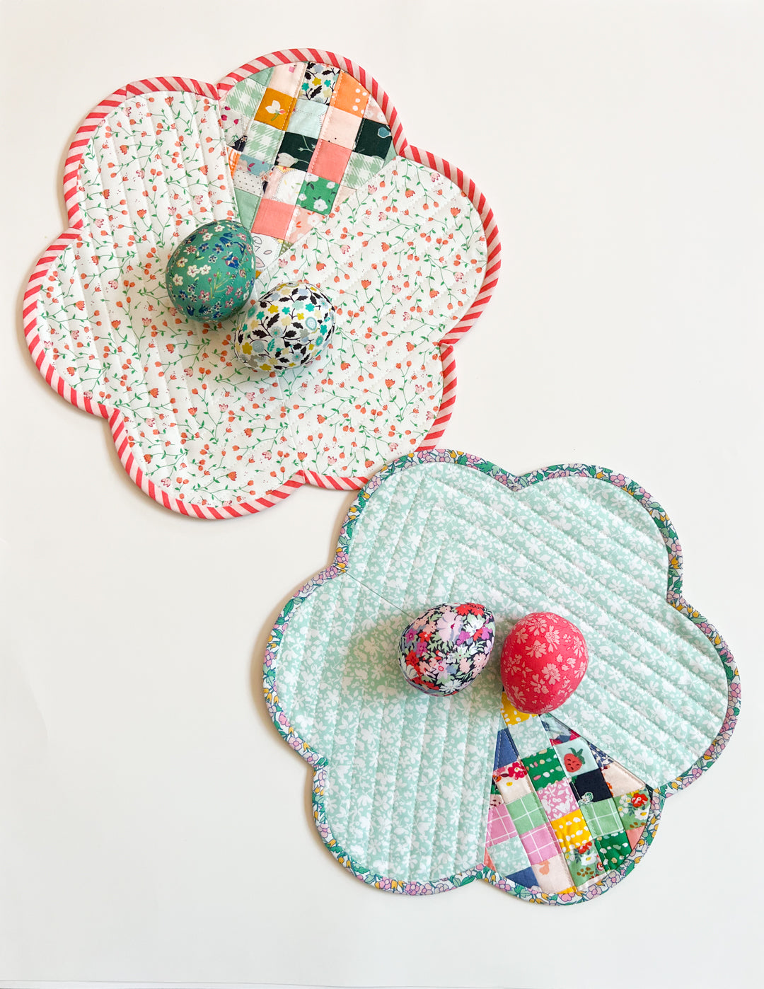 Flower Placemat PDF Download Pattern – Sewing Illustration