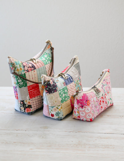 Square Dance Bag Trio PDF Download Pattern – Sewing Illustration