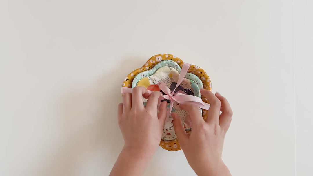 Flower Bowl Cozies PDF Download Pattern – Sewing Illustration