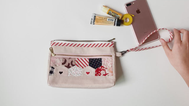 Double Zipper Pouch PDF Download Pattern – Sewing Illustration