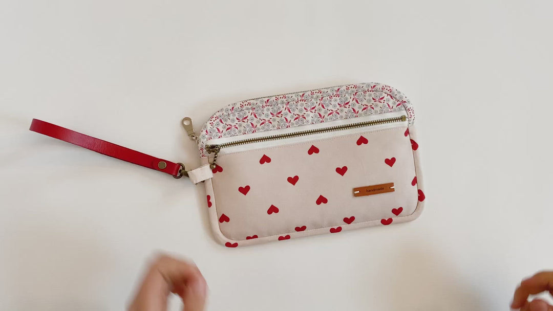 Double Zip Wristlet PDF Download Pattern – Sewing Illustration