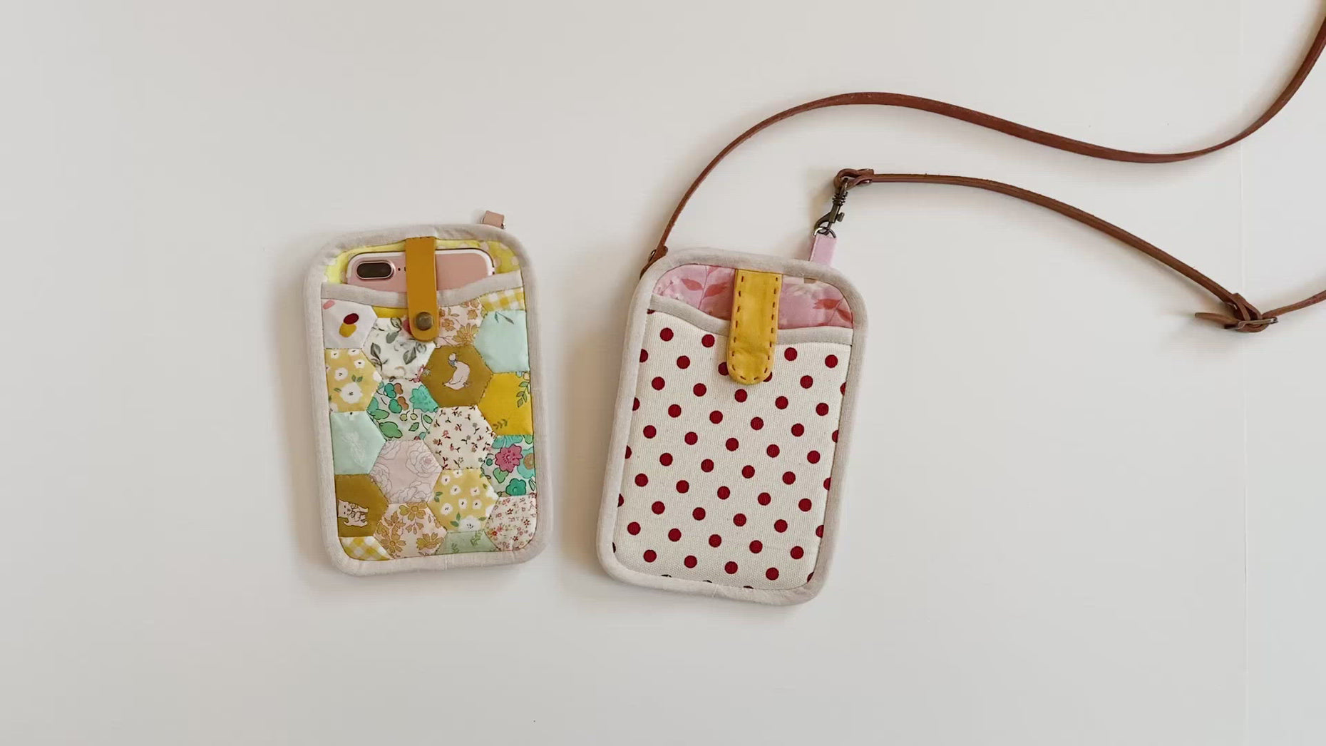 Crossbody Phone Bag PDF Download Pattern – Sewing Illustration