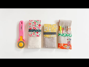 Pen and Rotary cutter Pouch PDF Download Pattern – Sewing Illustration