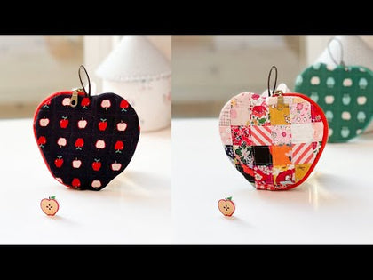 Apple Pouch PDF Download Pattern – Sewing Illustration